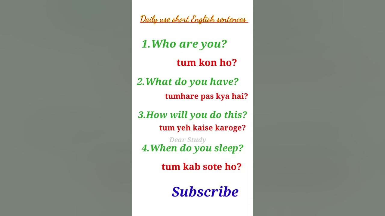 Daily Use English Sentences Through Hindi Spoken English Speaking daily-use-english-sentences-through-hindi-spoken-english-speaking