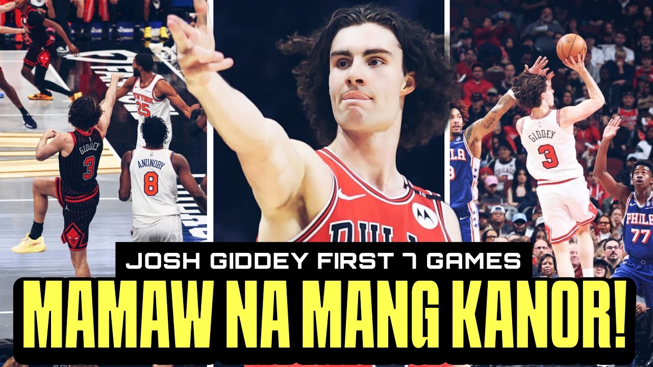 Nag LEVEL UP na si Josh Giddey! Almost triple double average! 3 point ...