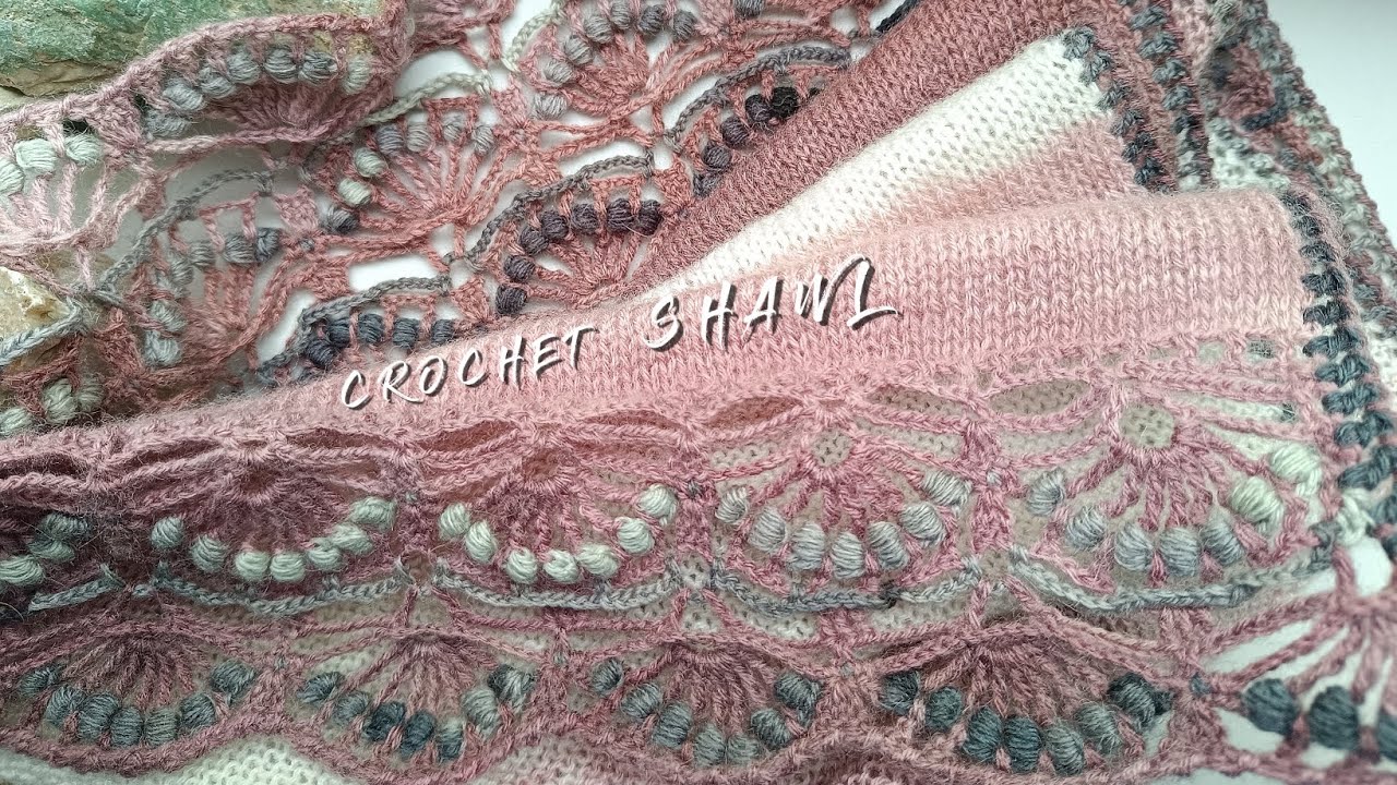 Vintage Lace Crochet Shawl Pattern | Elegant Textured Wrap Tutorial ...