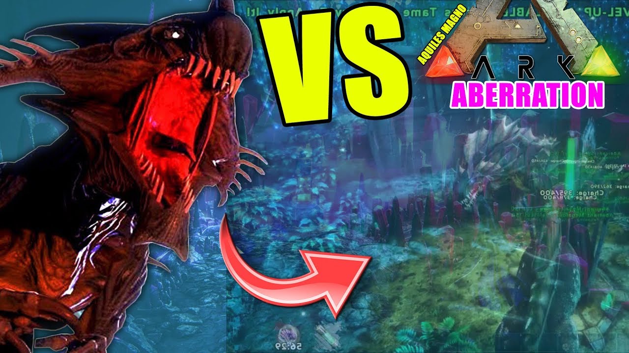 REAPER QUEEN vs EJERCITO de CRIATURAS !!! ARK ABERRATION BIOMA + TRAMPA ...
