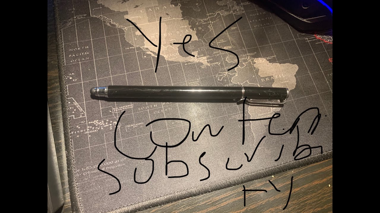 playing osu but with a stylus pen? - YouTube