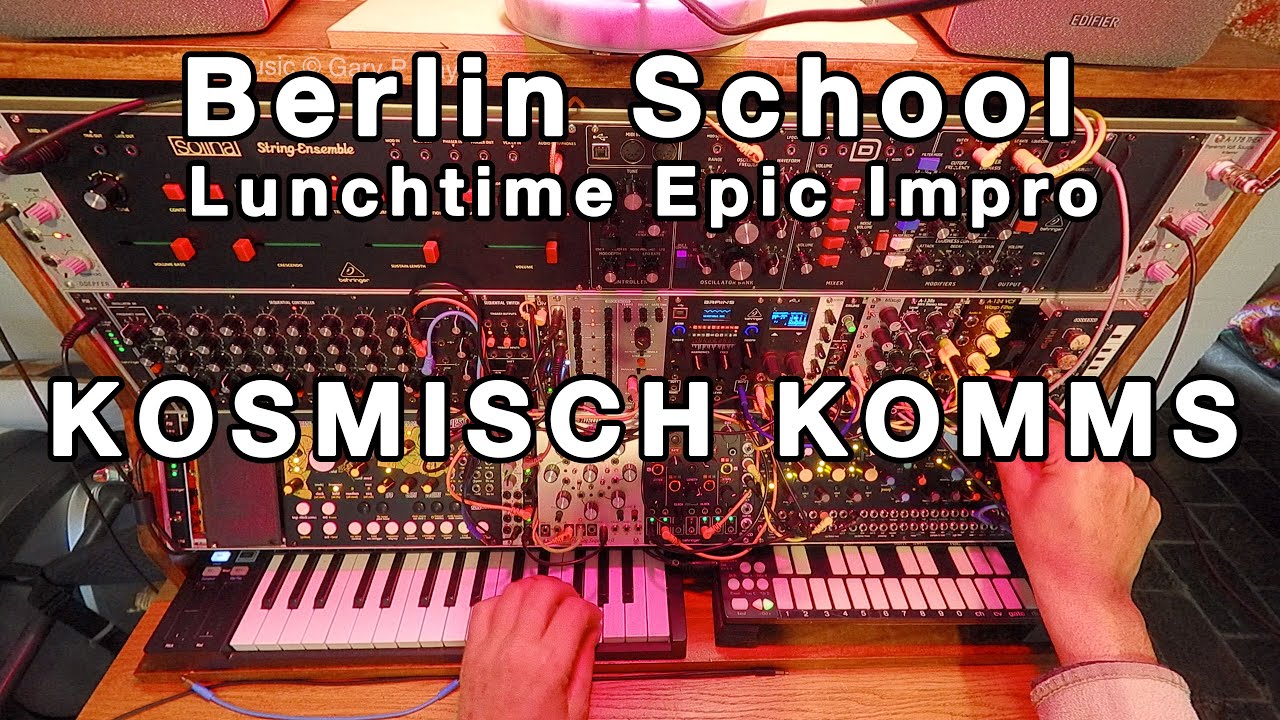 KOSMISCH KOMMS Berlin School - Epic Impro #modeld #solinastrings #taiga #qunexus #westpest - YouTube