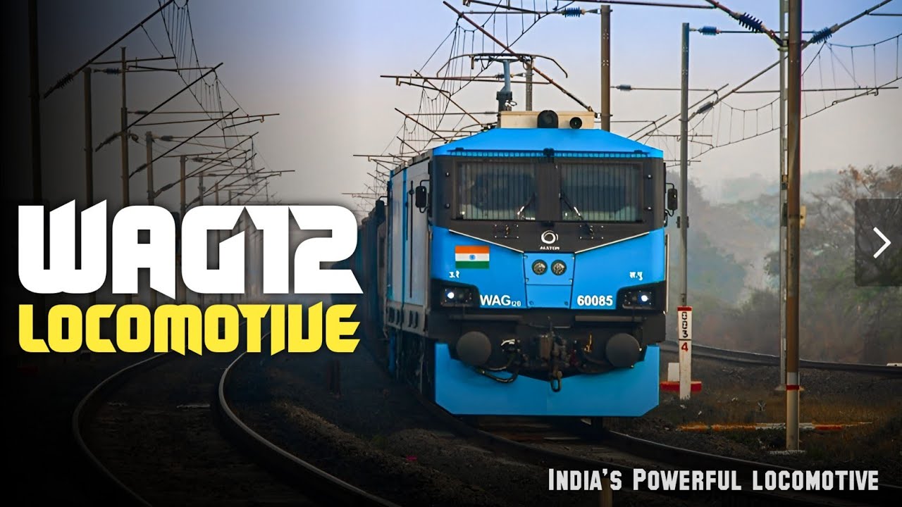 Powerful WAG-12 Locomotive carrying coal | India's powerful WAG12 ...