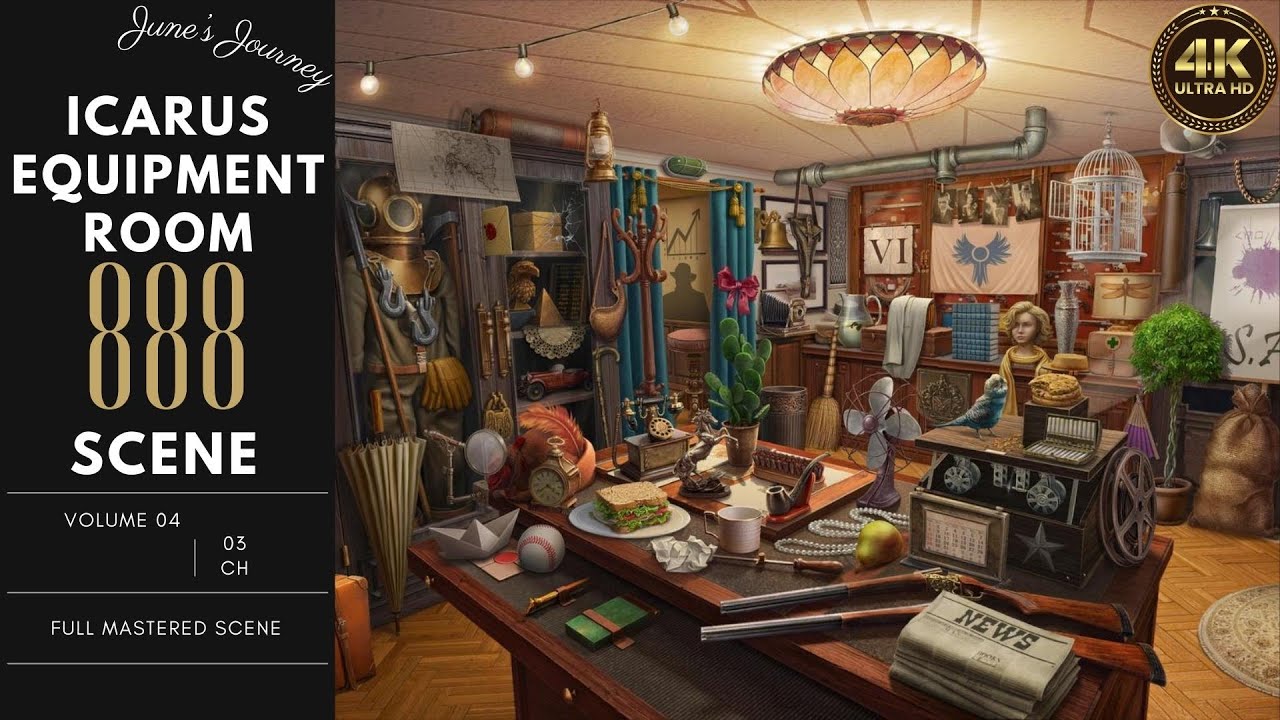 June's Journey Scene 888 Vol 4 Ch 3 ICARUS Equipment Room *Full ...