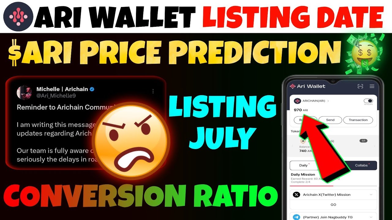 Ari Wallet Airdrop Listing Date 🤩 | Arichain Airdrop New Update |Ari ...