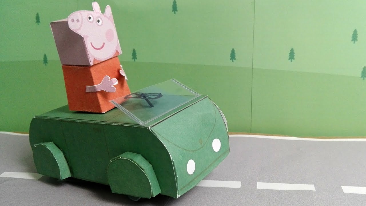 Peppa Pig Loves a driving car ! - YouTube