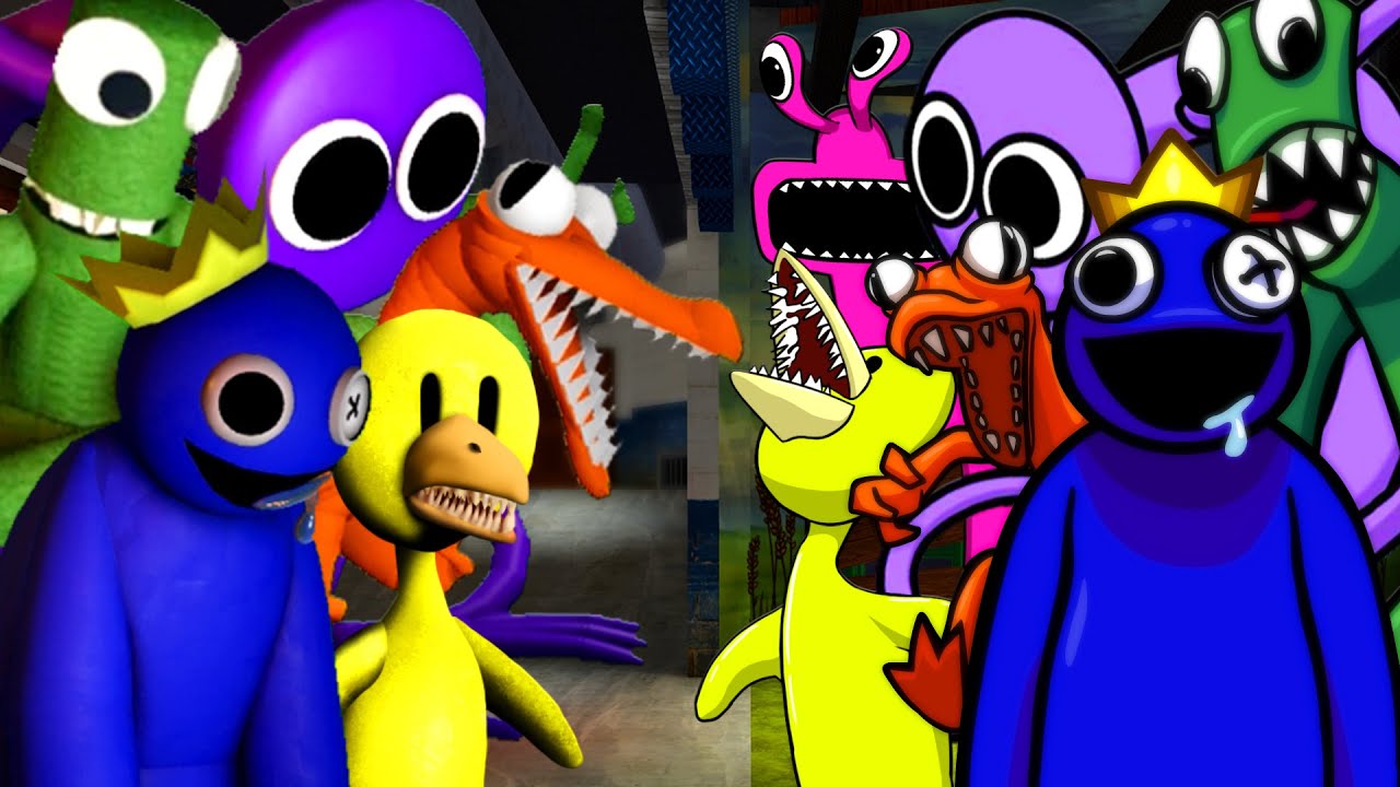 New 2D Rainbow Friends Vs Rainbow Friends (Old & New Characters) 🎶 ...