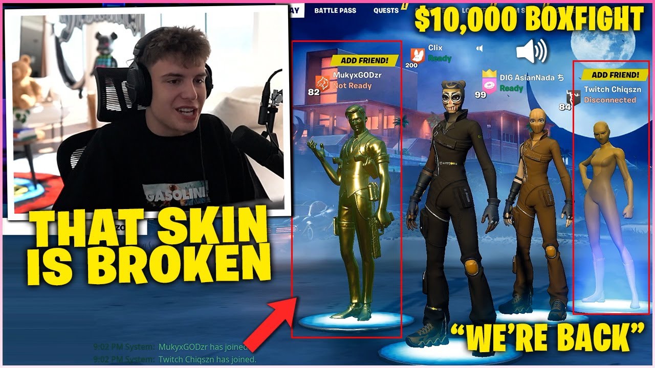 CLIX Reunites With KHANADA in a $10,000 BOXFIGHT TOURNAMENT and Goes Up ...