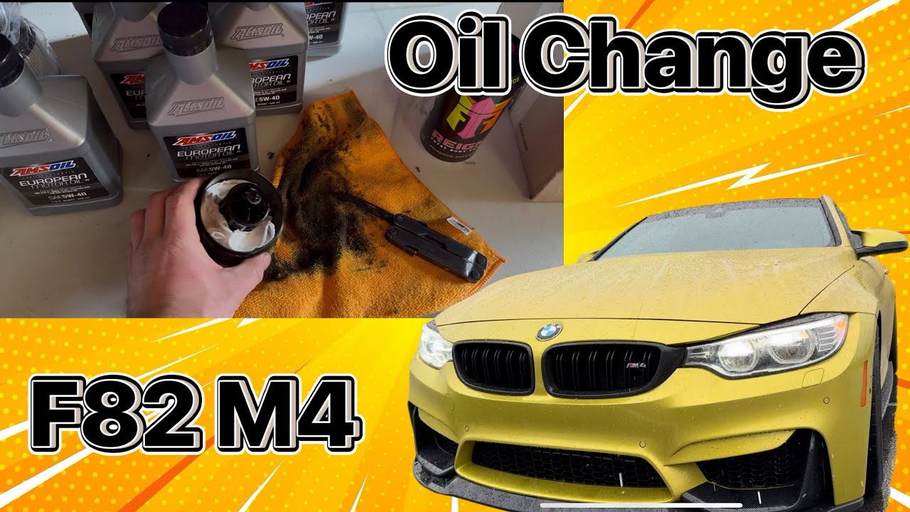 DIY Oil Change BMW F82 M4 - YouTube