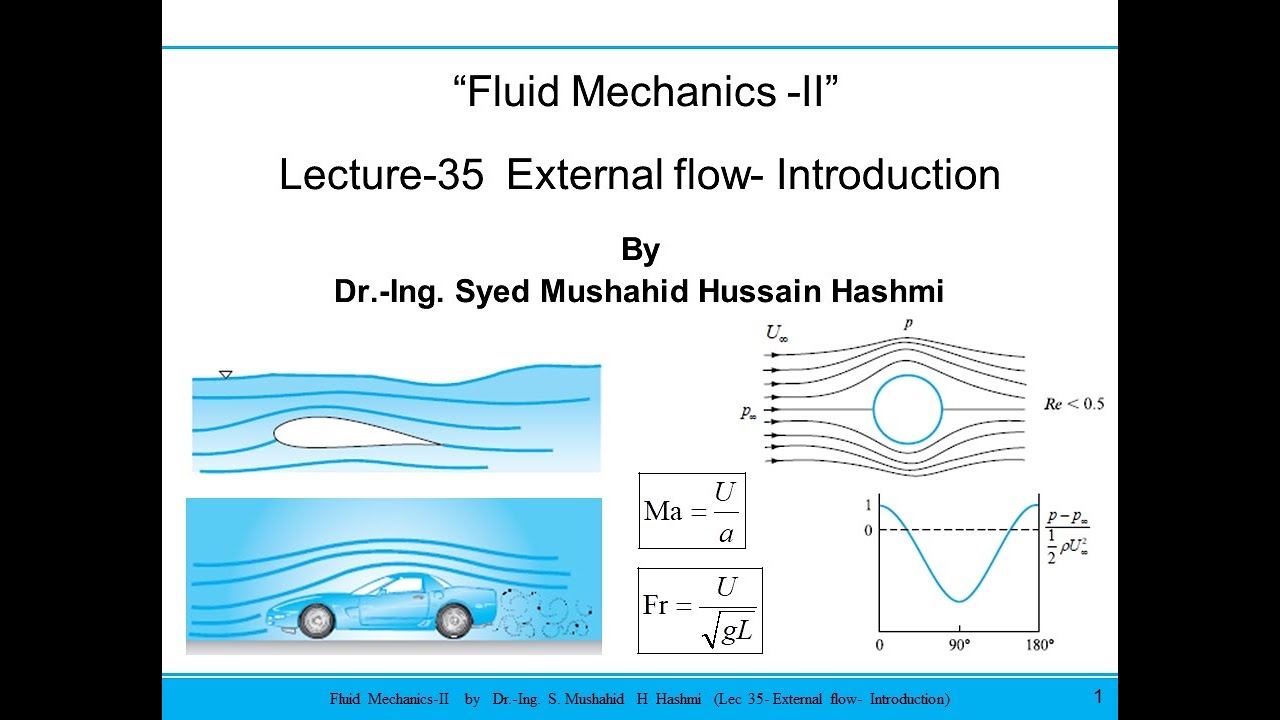 Fluid Mechanics | Lecture 35 | External flow | Introduction | Open ...