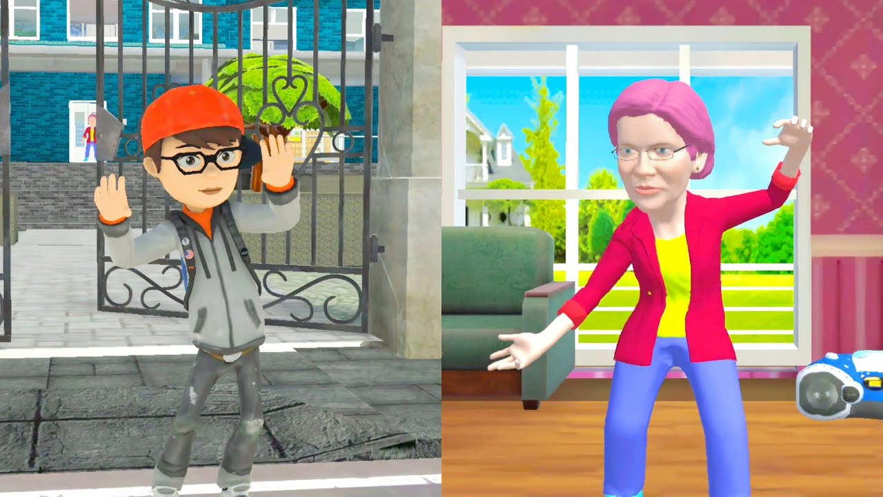 Scary Teacher Playtime Level 1 Doorbell Prank And Teaser Mode - YouTube