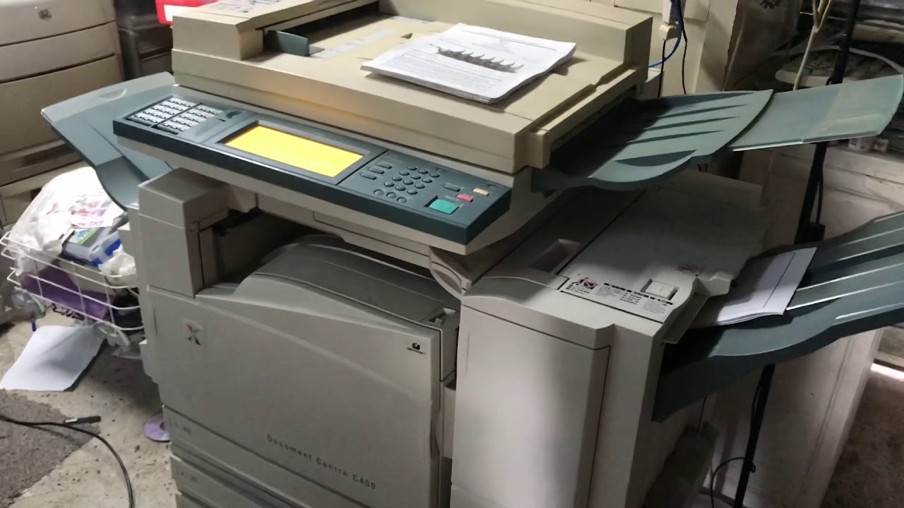 Old Xerox Copier at work - YouTube
