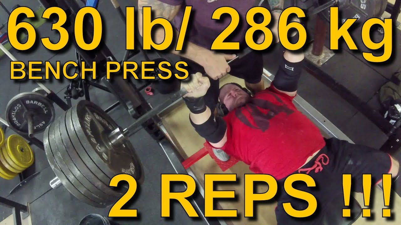 630 X 2 Bench Press PR - James Strickland - YouTube