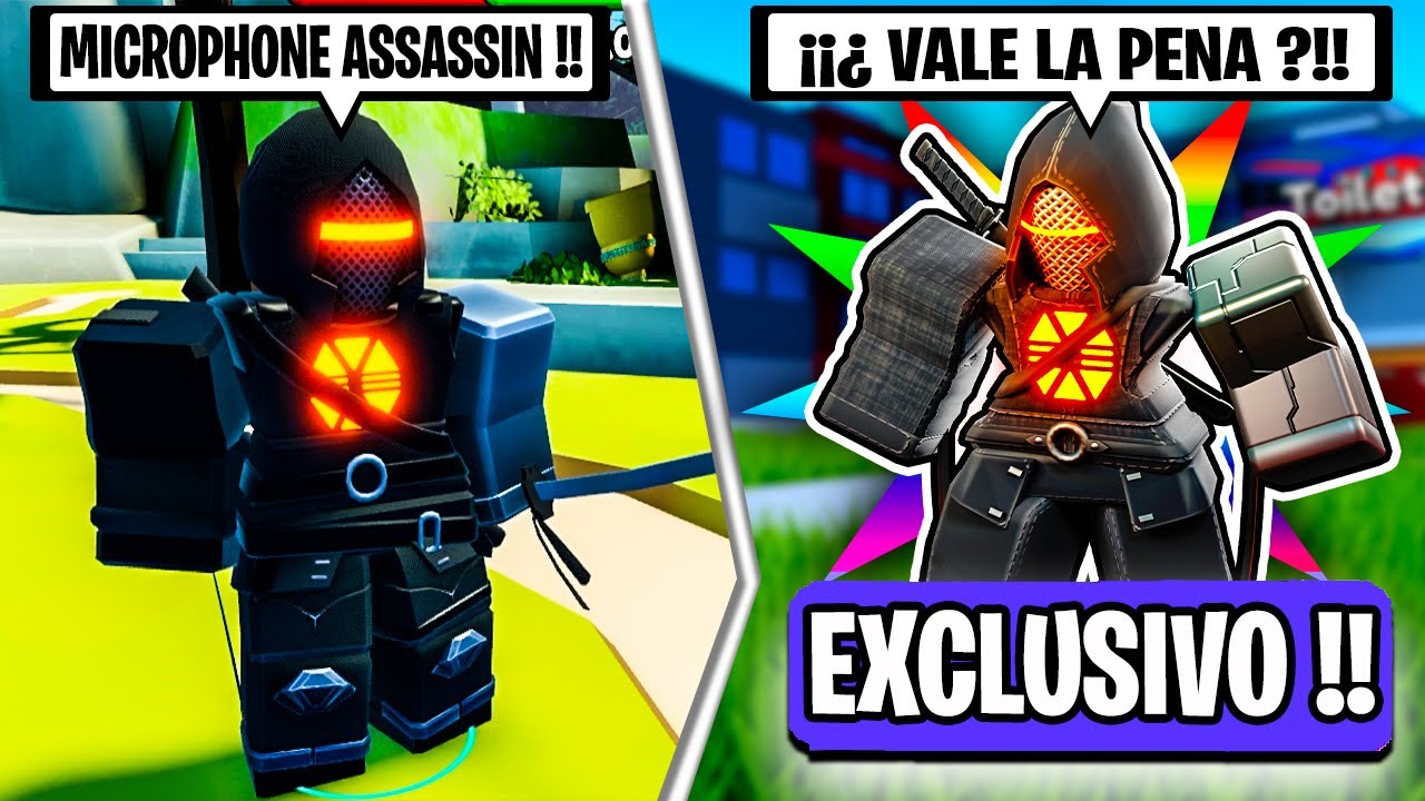 Nueva MICROPHONE ASSASSIN ShowCase !! ¿VALE LA PENA? Roblox Skibidi ...