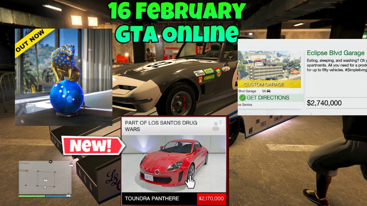 GTA Online Weekly Update 16 February New 50 Car Garage, New Car Toundra ...