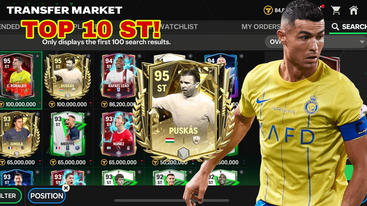 TOP 10 BEST ST STRIKERS IN FC MOBILE 24! RONALDO, PUSKAS, R9 AND MORE ...