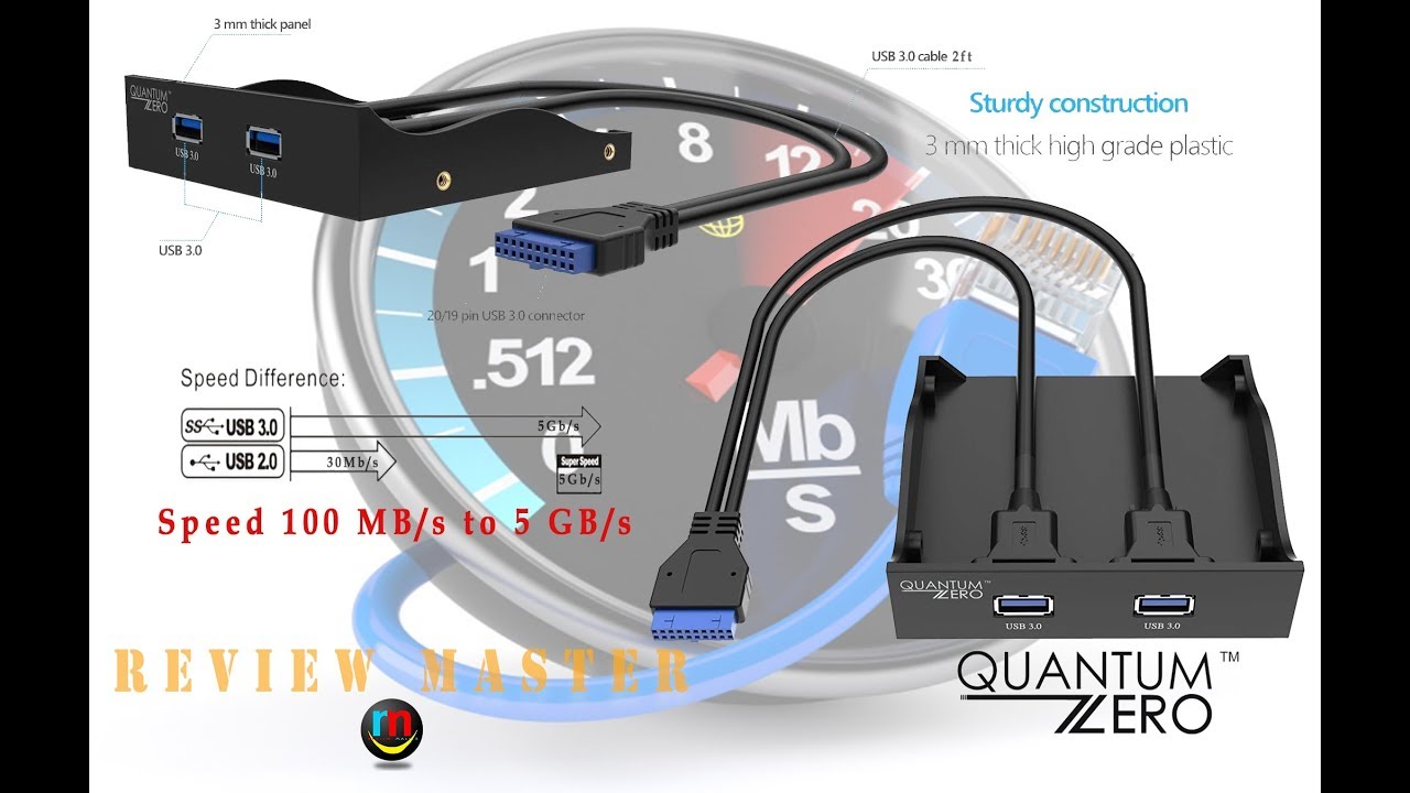 Quantum Zero USB 3 Front Panel HUB | How to Open Front cover of CPU ...