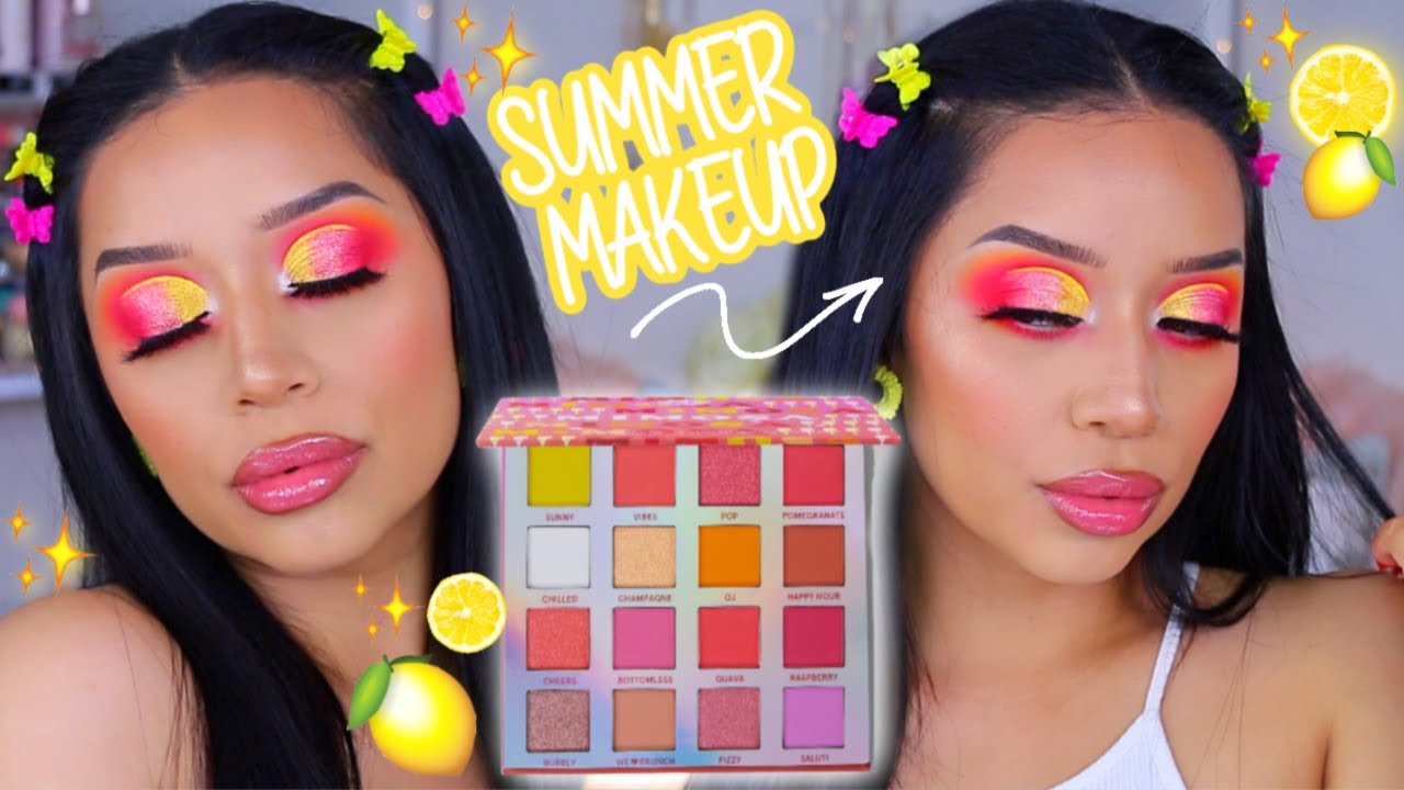 MAKEUP MONDAY | PINK LEMONADE SUMMER MAKEUP TUTORIAL | BH COSMETICS ...