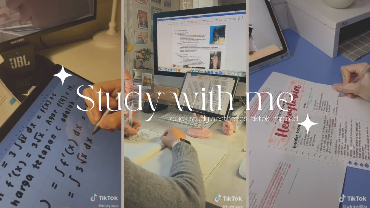 study with me, tiktok inspiration, indonesia | compilation part 1 - YouTube