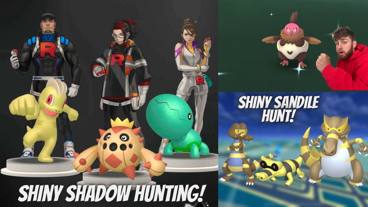 Shiny Sandile Hunt and Shiny Shadow Hunting In Pokemon Go! - YouTube