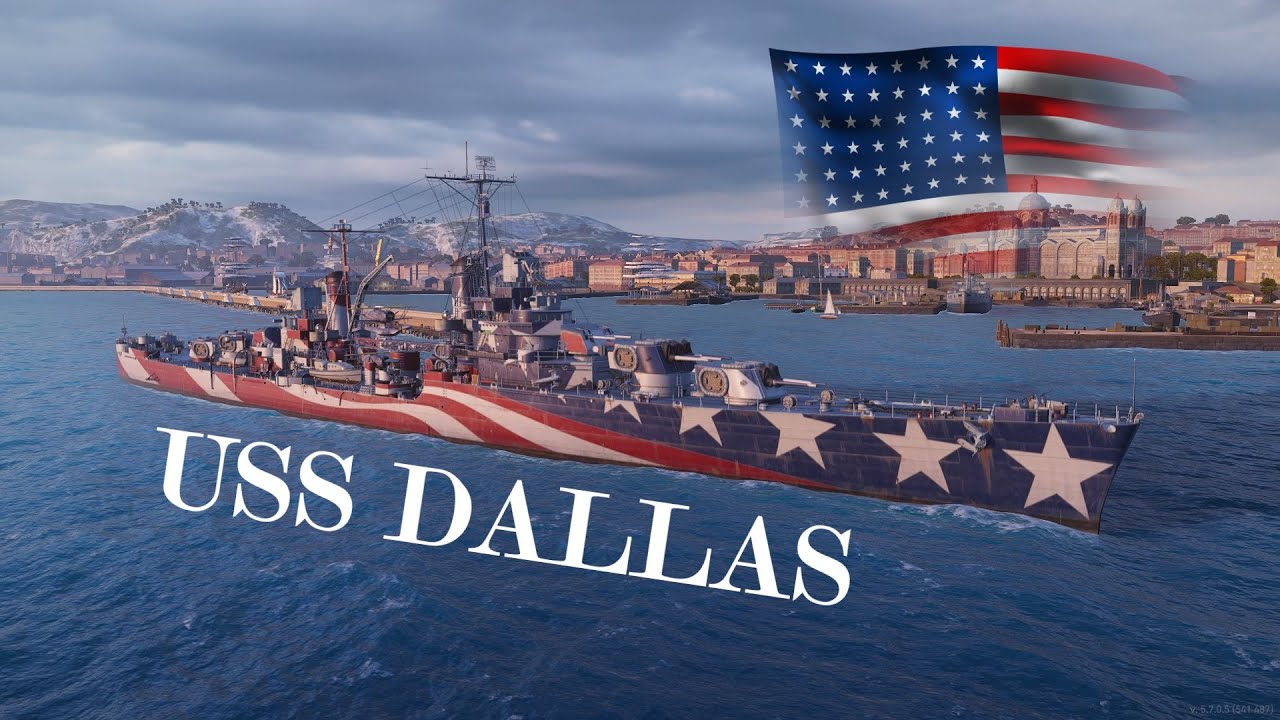 Gameplay Crucero ligero USS Dallas | 6 kills, 140k daño | WoWs: Legends ...