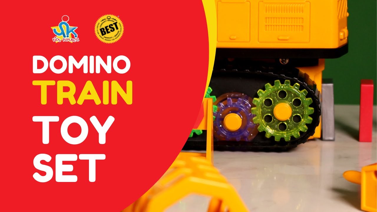 Domino Train Toy Set (60pcs and 100pcs Colorful Dominos) - YouTube