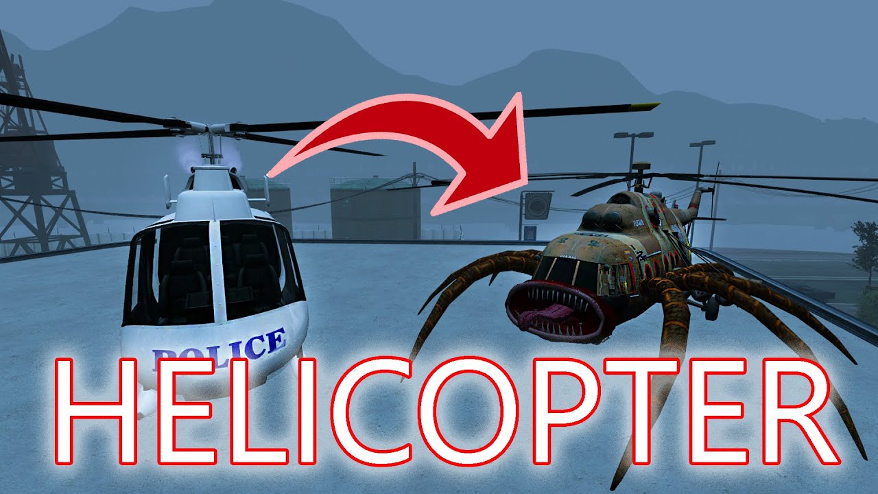 Never go to city at night ! Turn into helicopter in garry's mod - YouTube