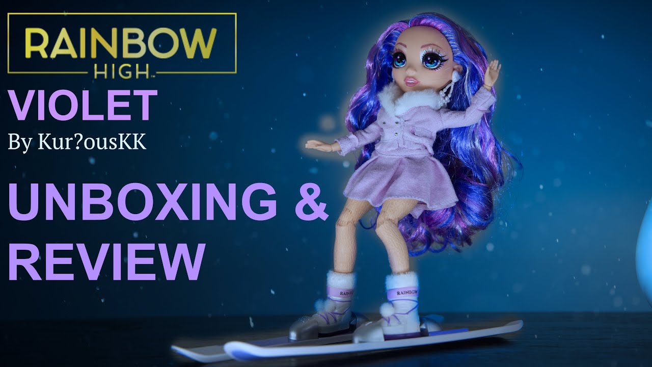 Unboxing and Review of Rainbow High Winter Break Violet Willow by ...