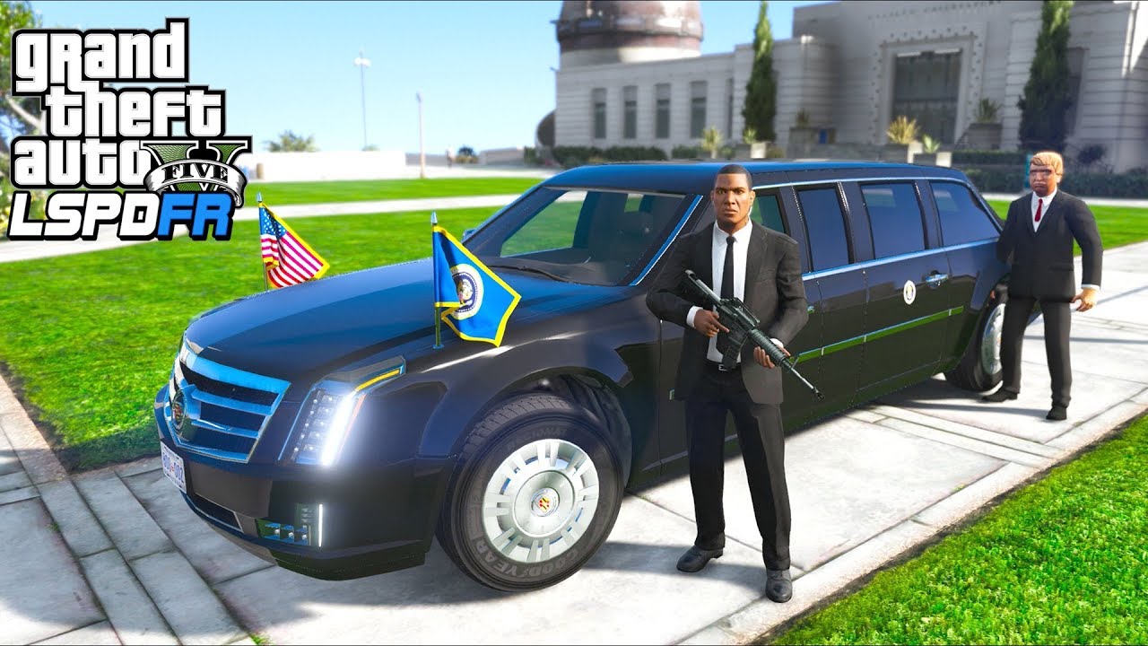 Presidential Escort in 'The Beast' Armored Car in GTA 5!! - YouTube