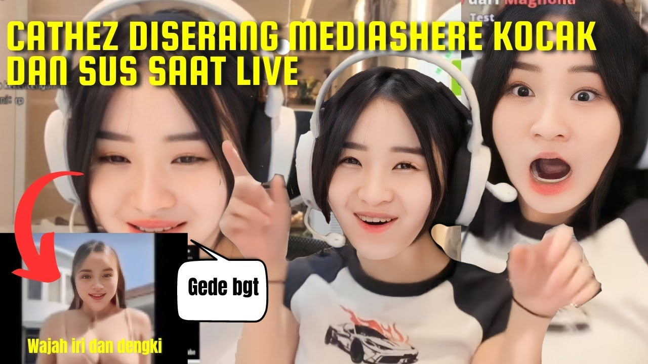 CATHEZ DISERANG MEDIASHERE KOCAK DAN SUS SAAT LIVE - YouTube