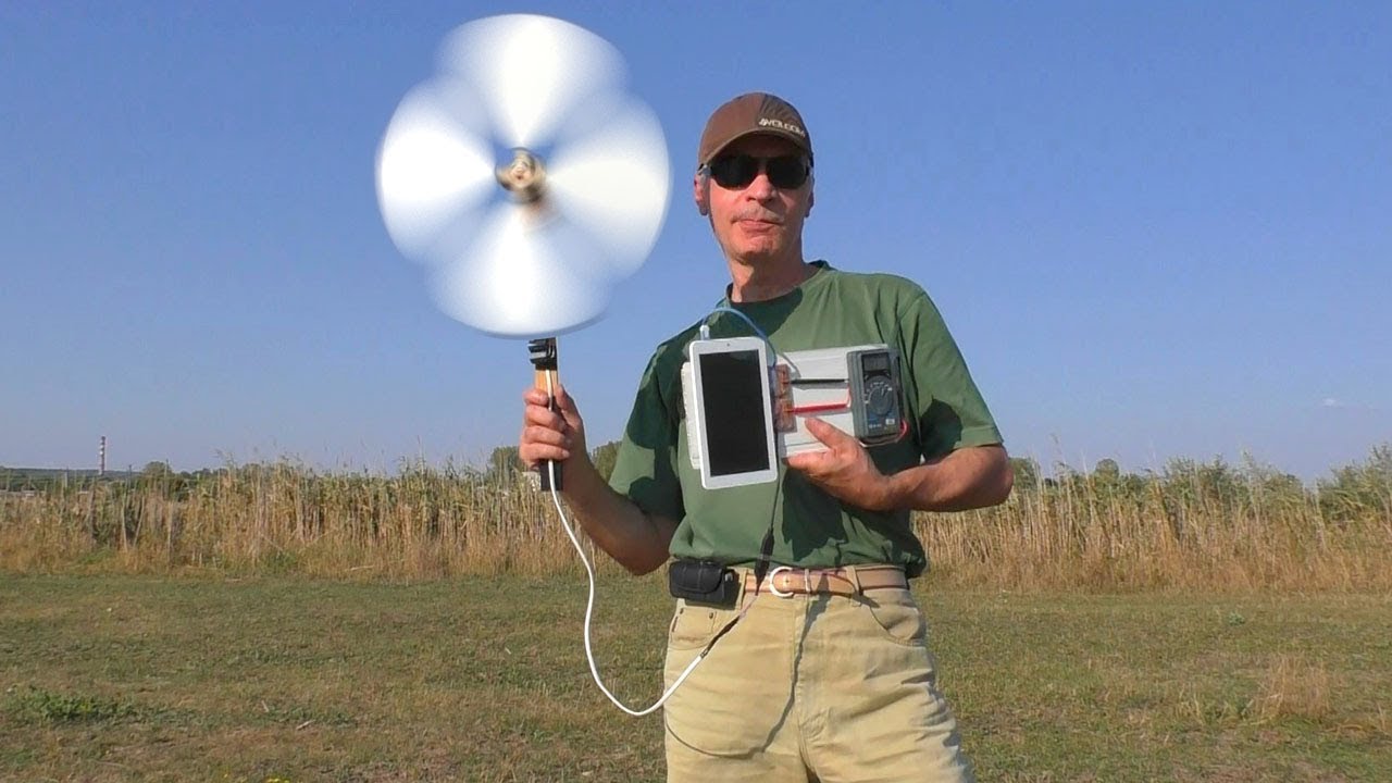 FREE ENERGY !!! 👍 👍 👍 Charging Smartphone from the WIND ! - YouTube