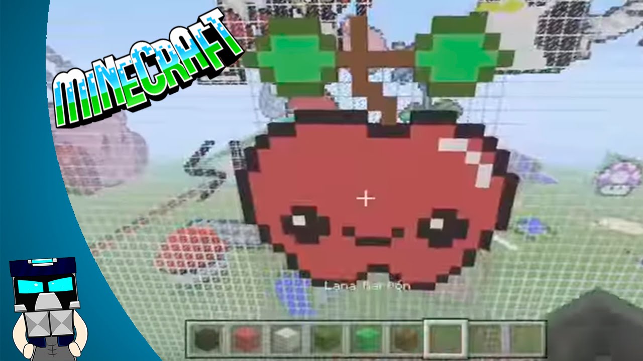 Tutorial Minecraft Pixel Art Manzana / Como hacer una Manzana en ...