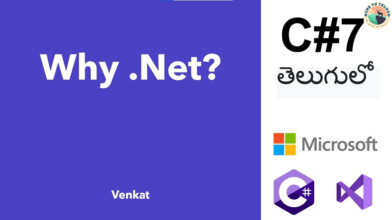 Part 7 Why .Net | C# tutorial in telug @NineTvTelugu - YouTube