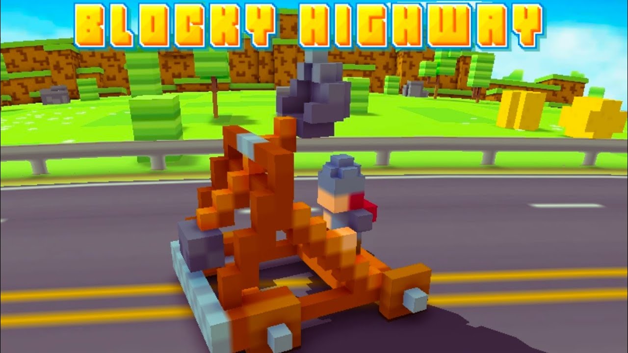 Blocky Highway: Traffic Racing Gameplay | New Vehicle Catapult Country ...