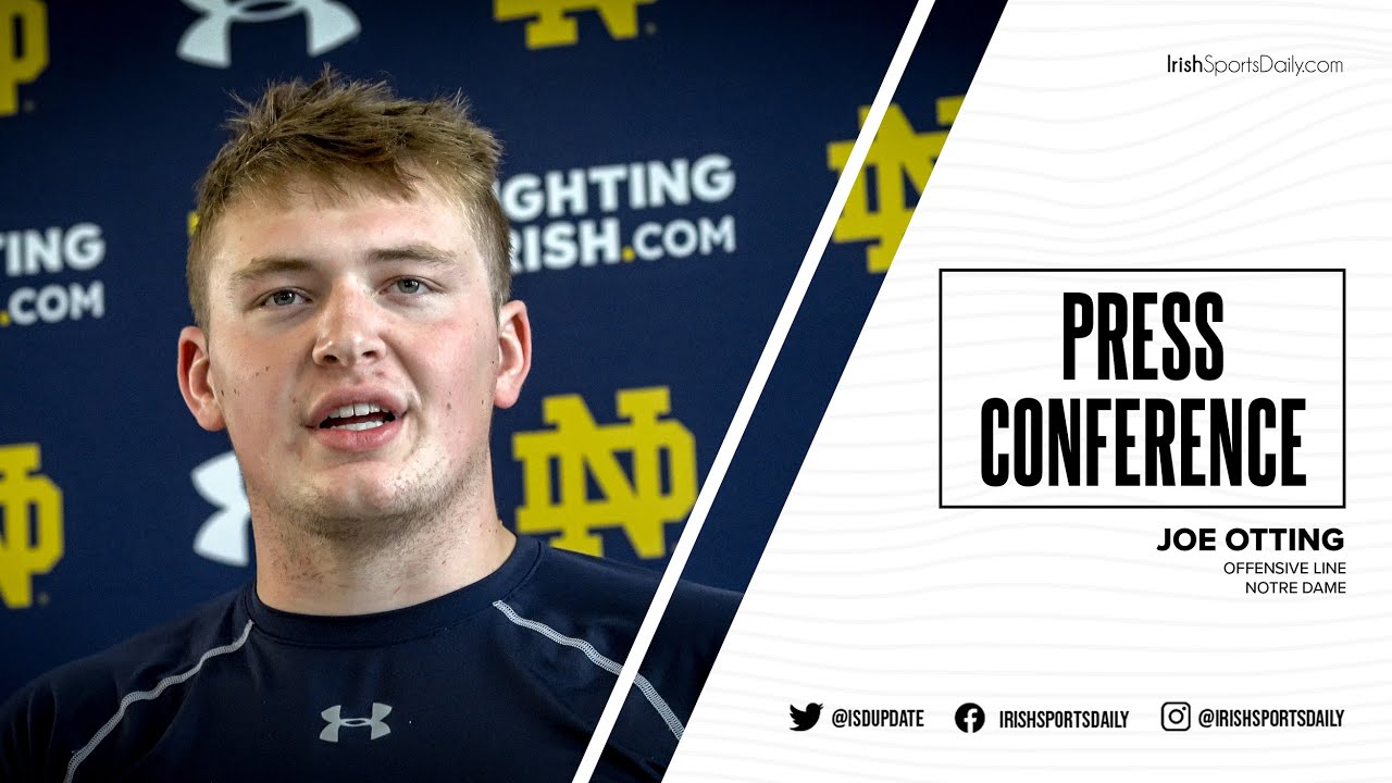 OL Joe Otting on Notre Dame Fall Camp, Transition to College and Center ...