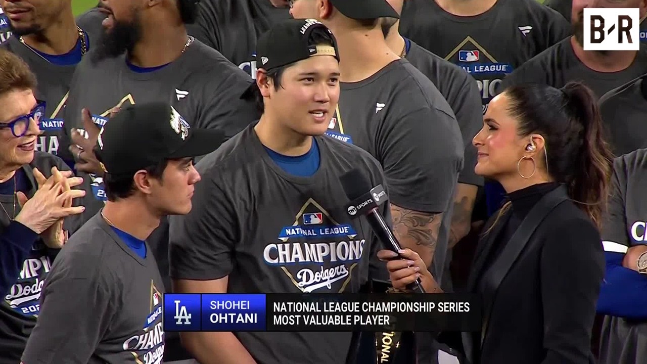 Los Angeles Dodgers NLCS Trophy Presentation 🏆 2025 MLB Postseason ...