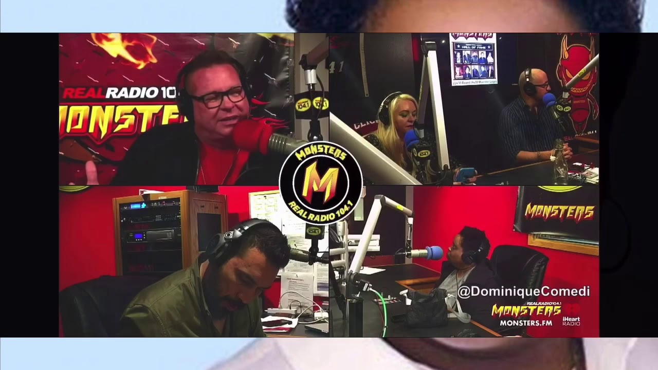 Dominique the comedian hangs out with the monsters. Here’s a short clip ...