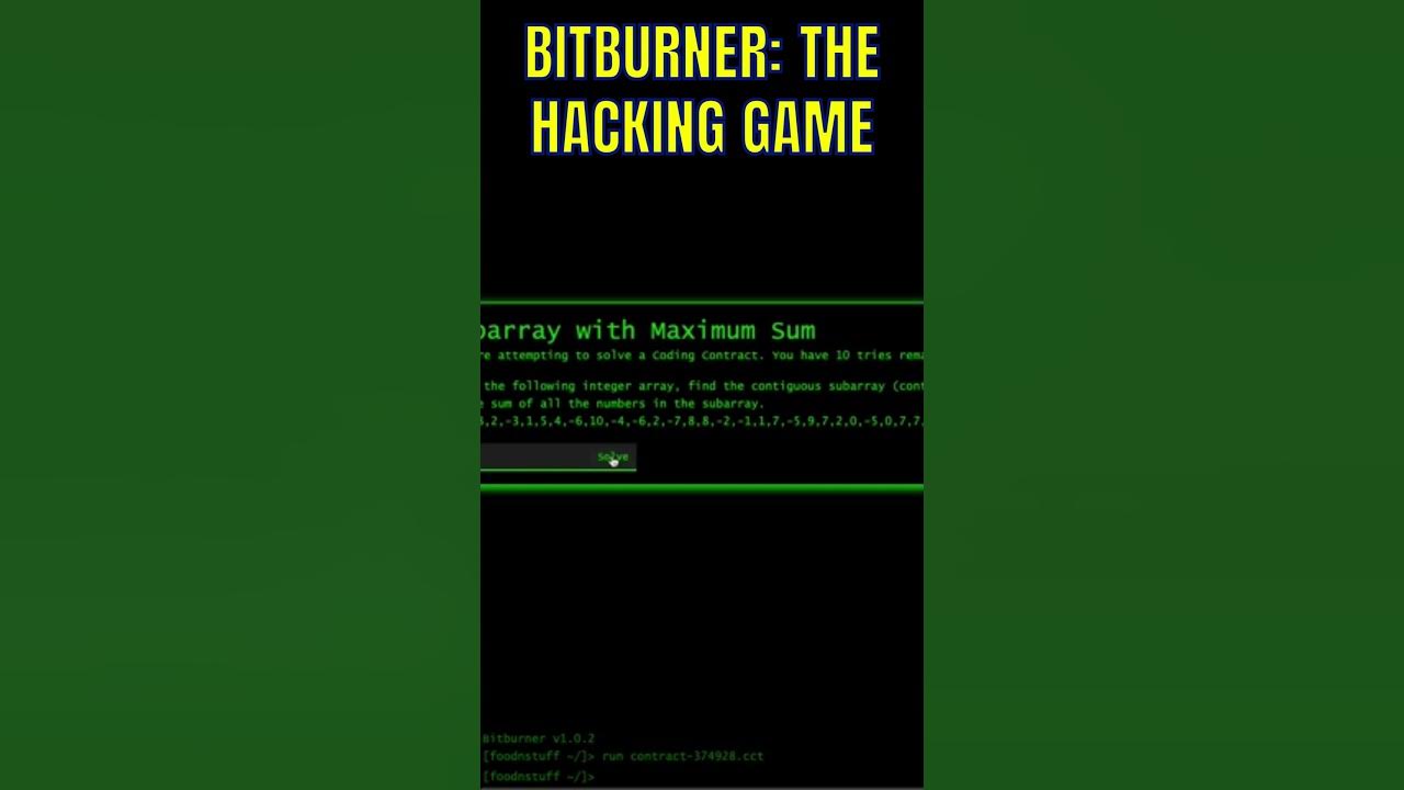 Playing Bitburner on Steam : The Hacking Game - YouTube