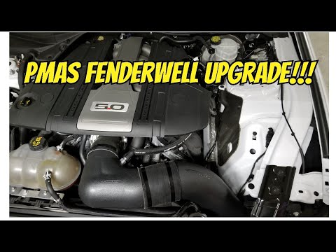 PMAS fenderwell upgrade 2015+ S550 Mustang - YouTube