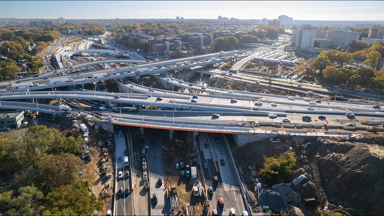 NYSDOT Kew Gardens Interchange Completed - YouTube