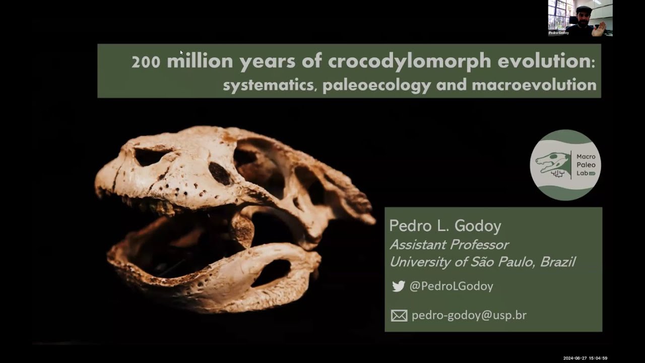 Pedro Godoy - 200 million years of crocodylomorph evolution - YouTube