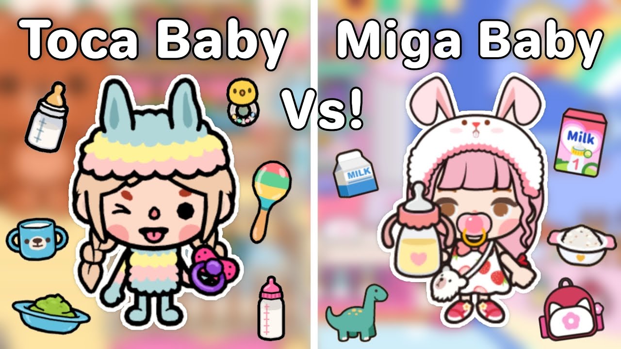 Toca Baby Vs Miga Baby🍼👶🏻👩🏻‍🍼| Routine,เลี้ยงเบบี้,| Toca Life World ...