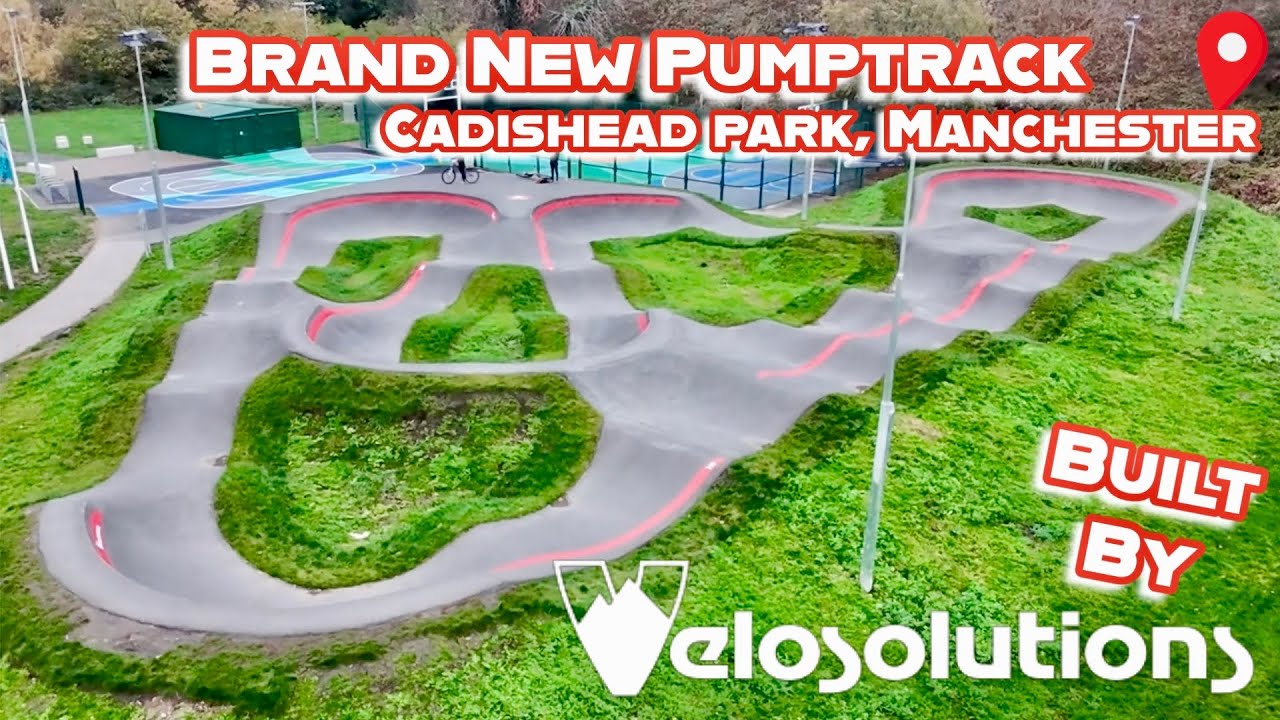 A New Velosolutions Pumptrack in Manchester! Cadishead Park First time ...