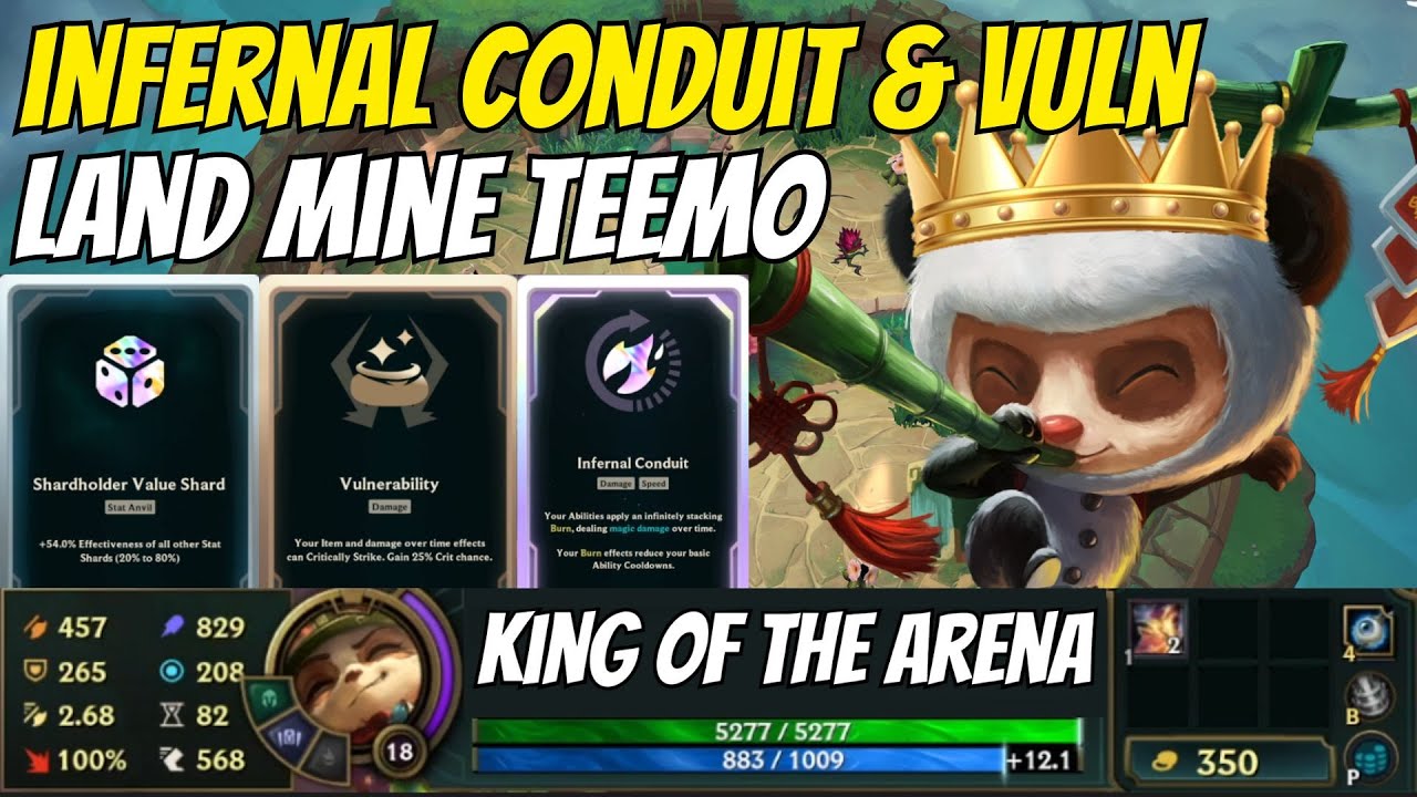 DEATHLESS Stat Shard Game!! Teemo Should Be Disabled In Arenas | King ...
