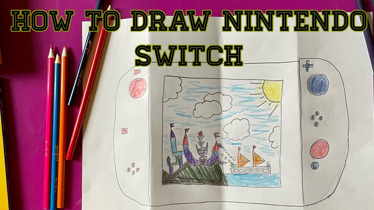 How to Draw Nintendo Switch (folding surprise) - YouTube