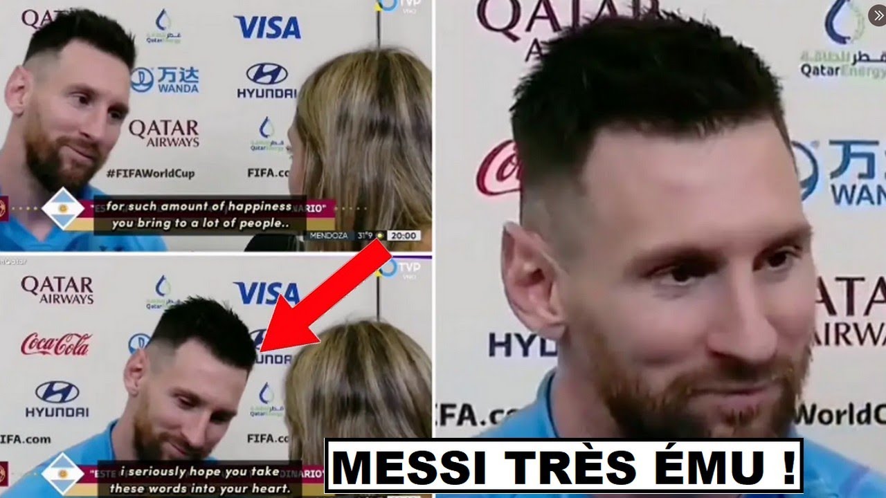 MESSI COMPLÉTEMENT ÉMU APRES CE QUE LUI DIT CETTE JOURNALISTE ARGENTINE ...