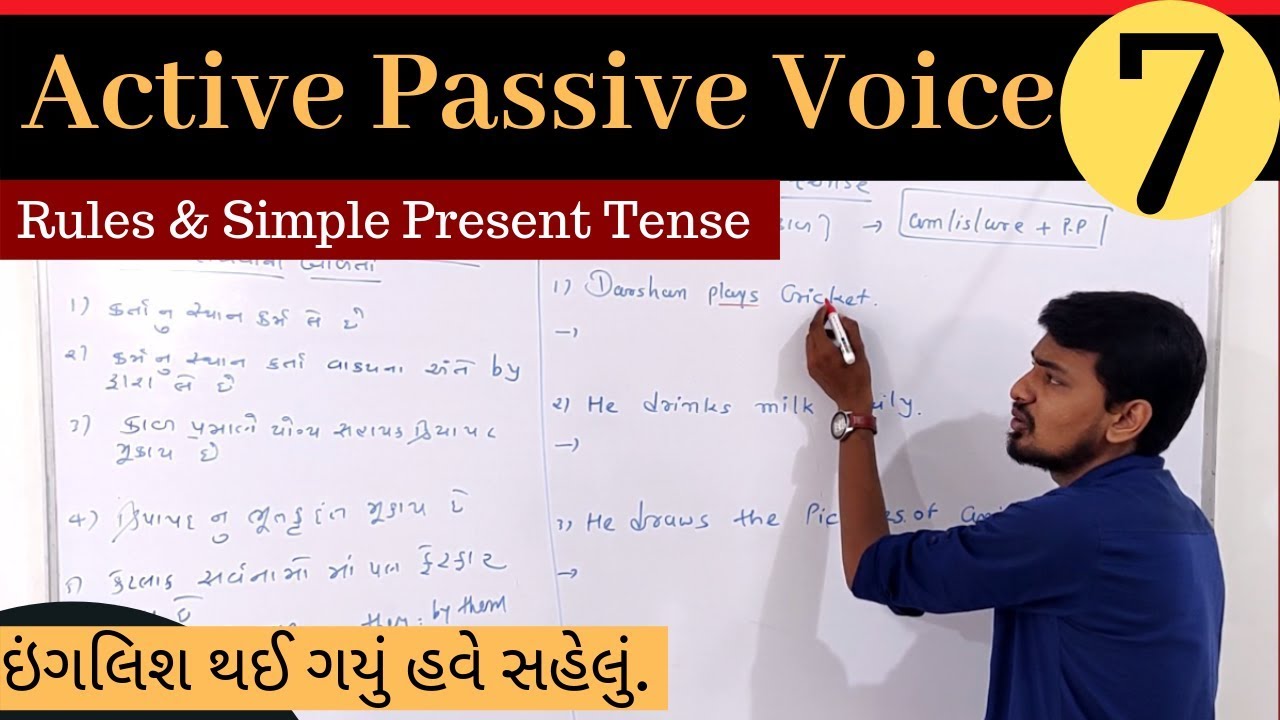 Active and Passive voice for Simple Present tense in English Grammar By ...