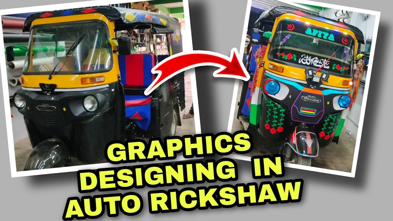 Auto Rickshaw Decorations🔥 | Diesel Auto ️ | Redium Sticker Graphic⚡ ...