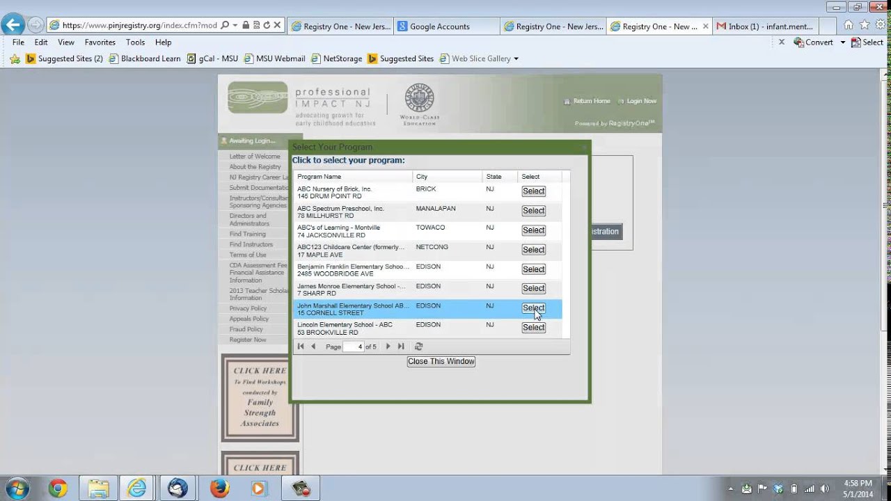 How to enroll in the New Jersey Registry - YouTube