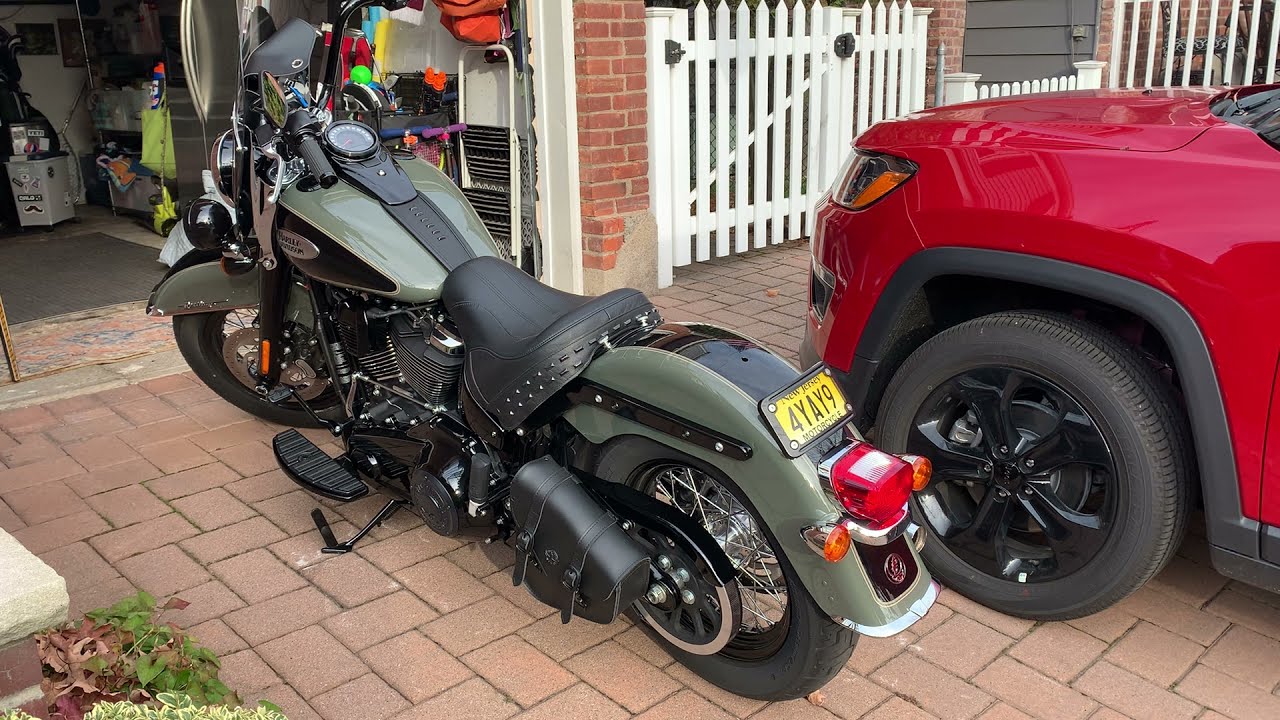 2021 Heritage Softail - Deadwood Green MODS Part II - YouTube